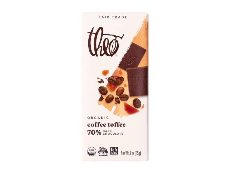 Buy Staples Chocolate Bar, Coffee Toffee - Theo Chocolate, 3 oz ...